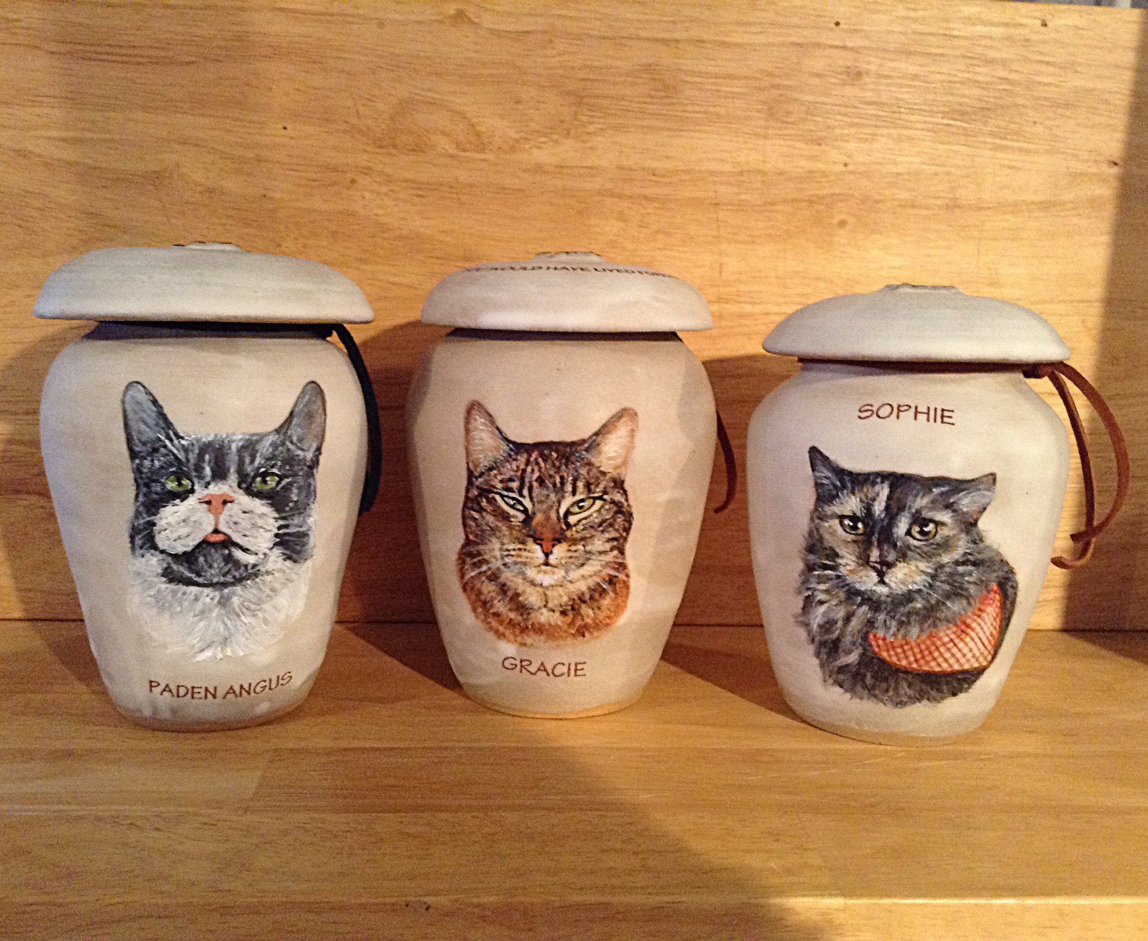 Personalized Pet Cremation Urn for Cat | Malloryville Pottery Artisan ...